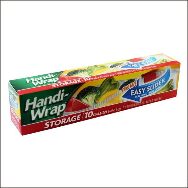 HANDI WRAP STORAGE GALLON EASY SLIDER 10 CT - Metro Atlanta Wholesale